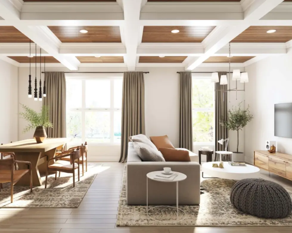 Coffered Ceilings: Modern Designs, Benefits, Costs & DIY Guide | Nero ...