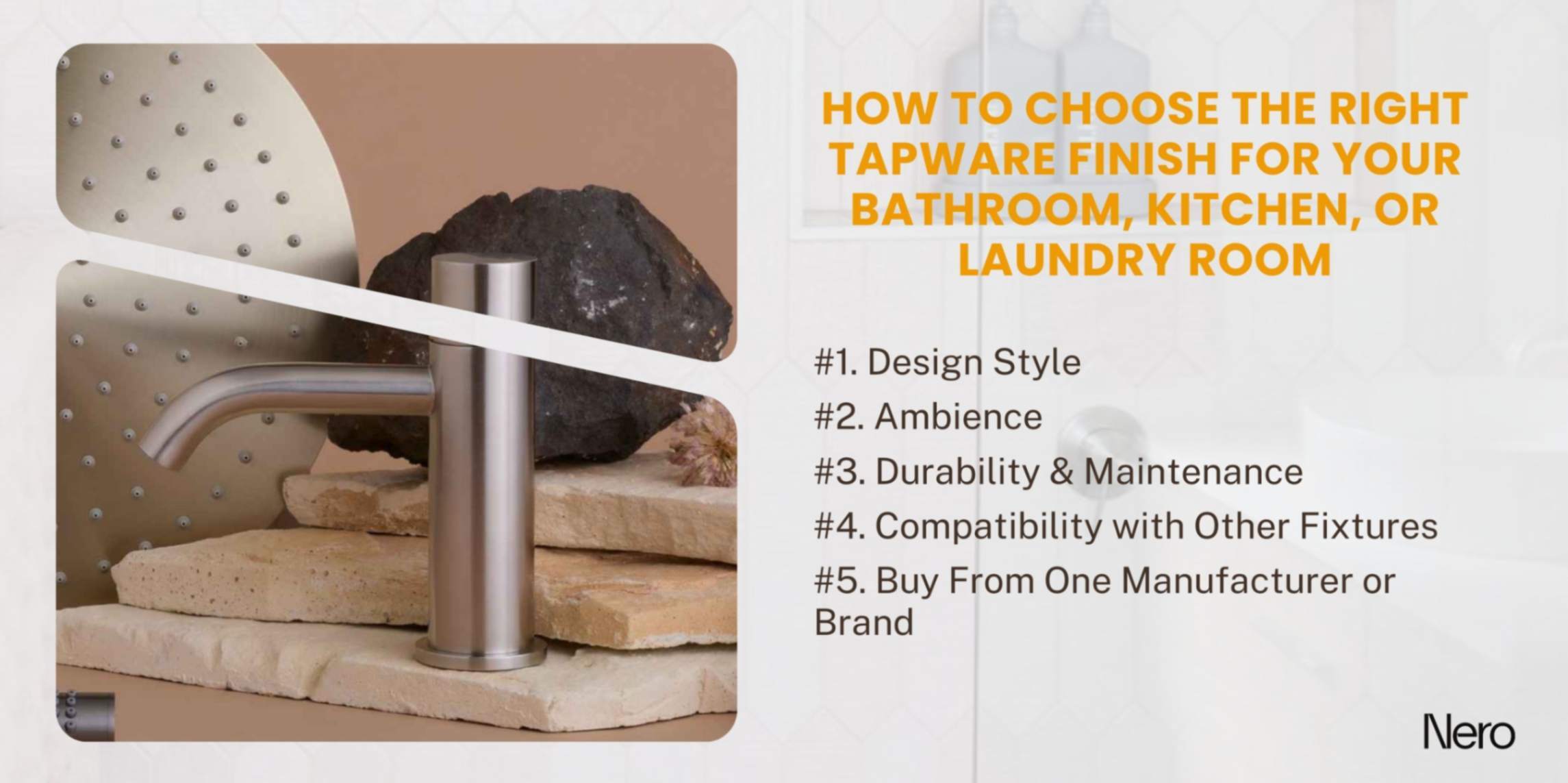 9 Types of Tapware Finishes: Colors | Pros & Cons | Nero Tapware