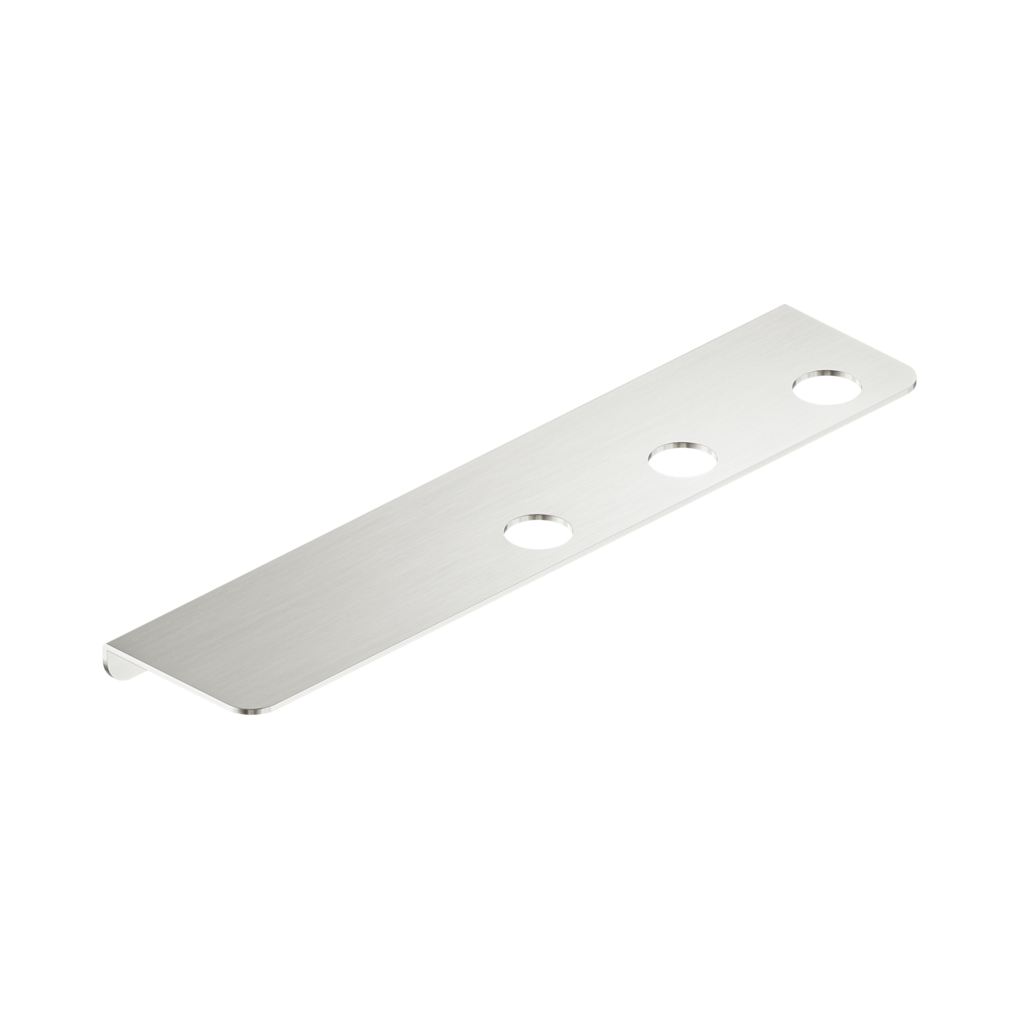 Mecca Triple Soap Bottle Holder With Shelf Brushed Nickel