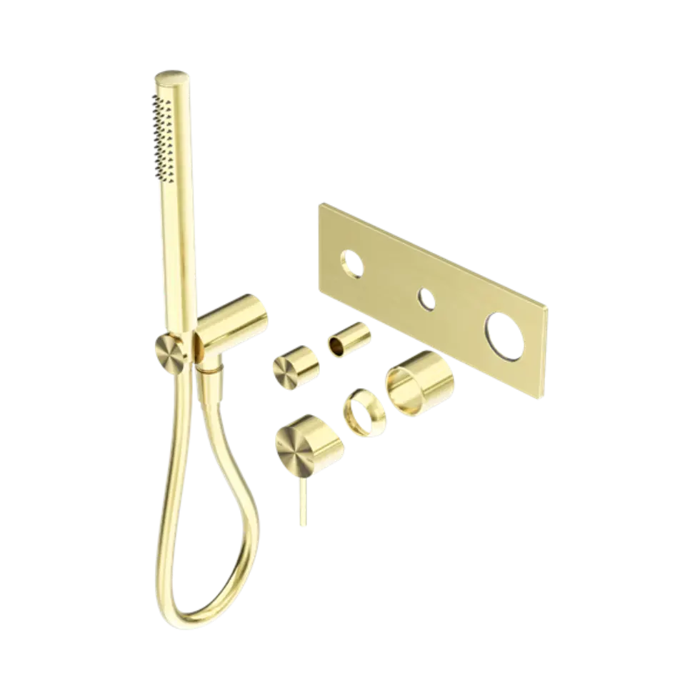 Mecca Shower Mixer Diverter System Trim Kits Only Brushed Gold