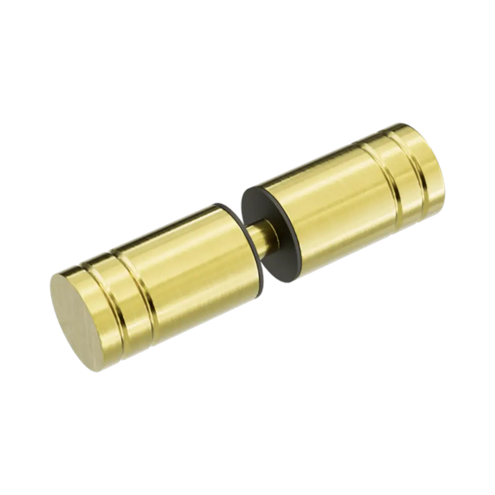 Round Shower Knob Brushed Gold