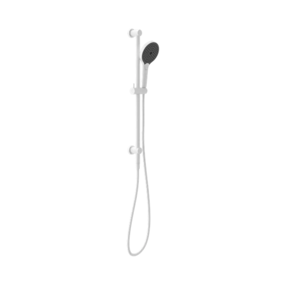 Mecca Shower Rail With Air Shower II Matte White