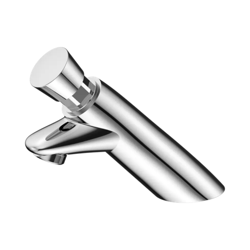 SS316 Lead Free Timeflow Push Button Pillar Tap Chrome