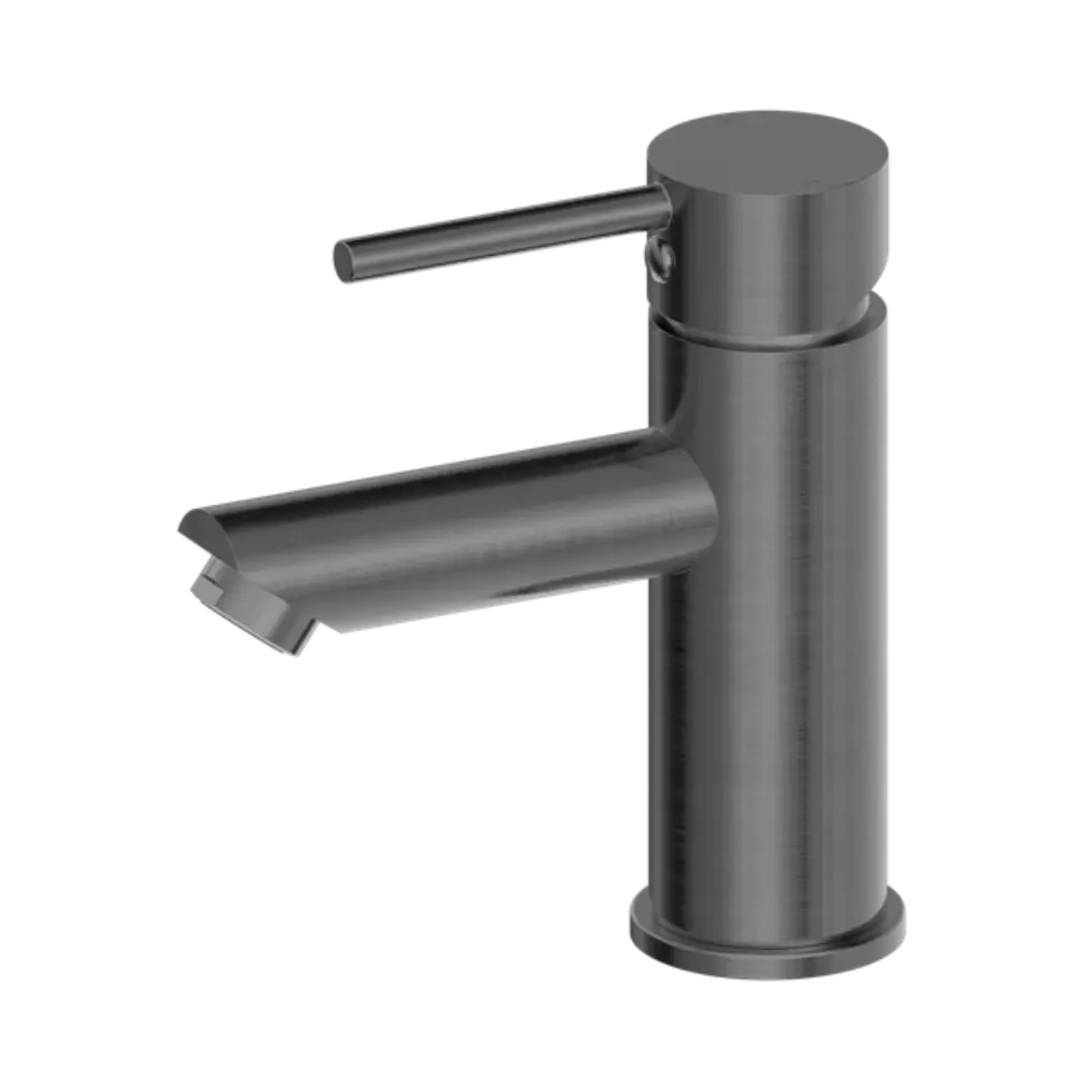 Dolce Basin Mixer Straight Spout All Pressure Gun Metal