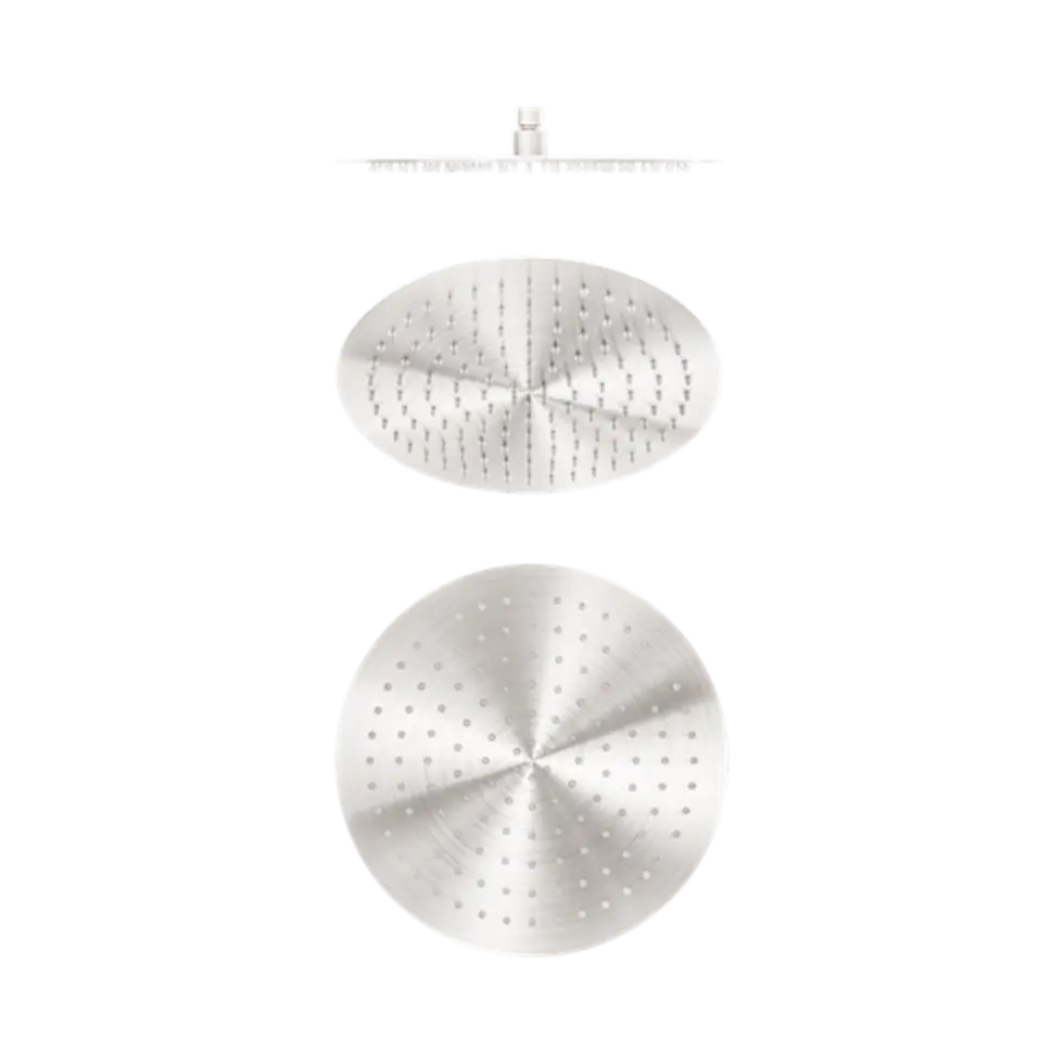 Zen SS316L 300mm Round Shower Head Brushed Nickel