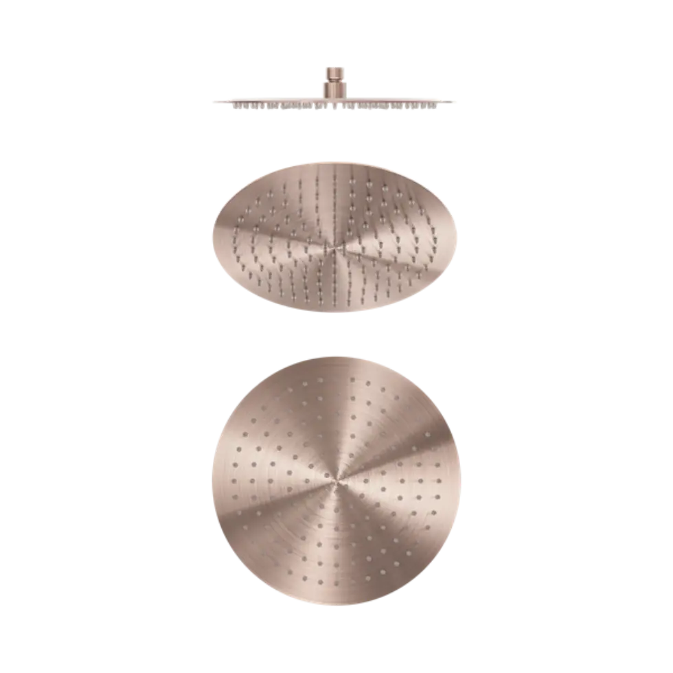 Zen SS316L 300mm Round Shower Head Brushed Bronze