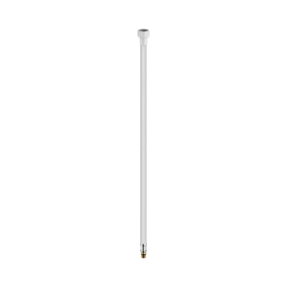 Premium Flexible Mixer Tap Hose Pair Matte White