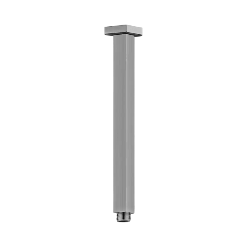 Square Ceiling Arm 300mm Length Gun Metal
