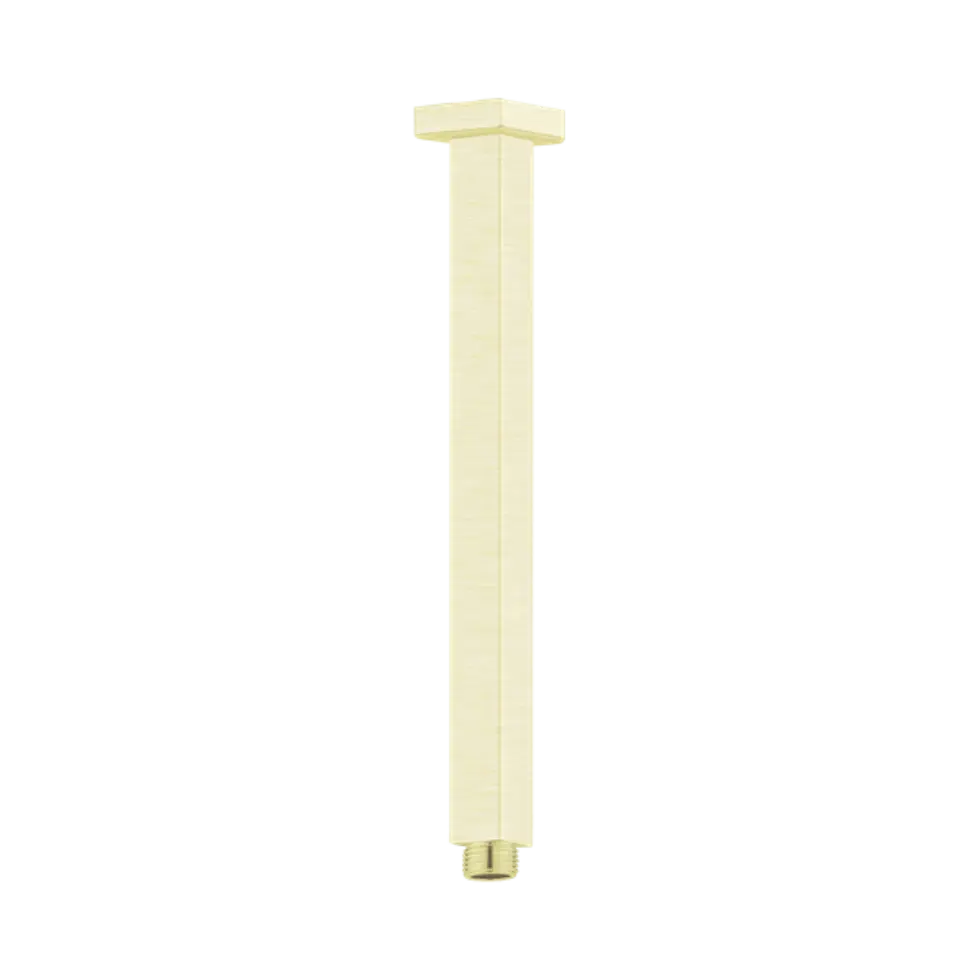Square Ceiling Arm 300mm Length Brushed Gold