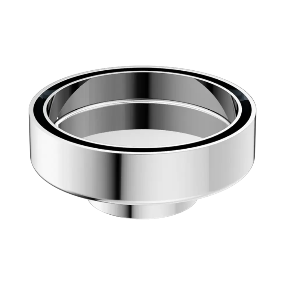 100mm Round Tile Insert Floor Waste 50mm Outlet Chrome