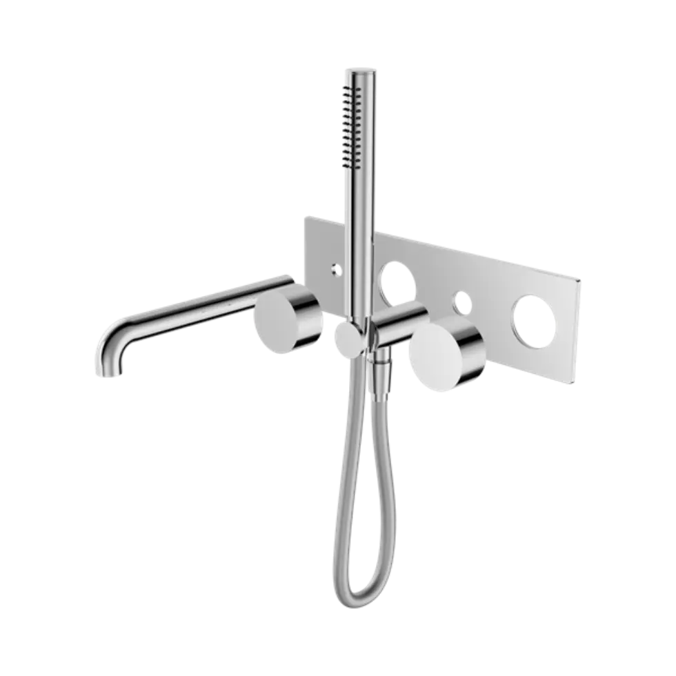 Kara Progressive Shower System With Spout 250mm Trim Kits Only Chrome