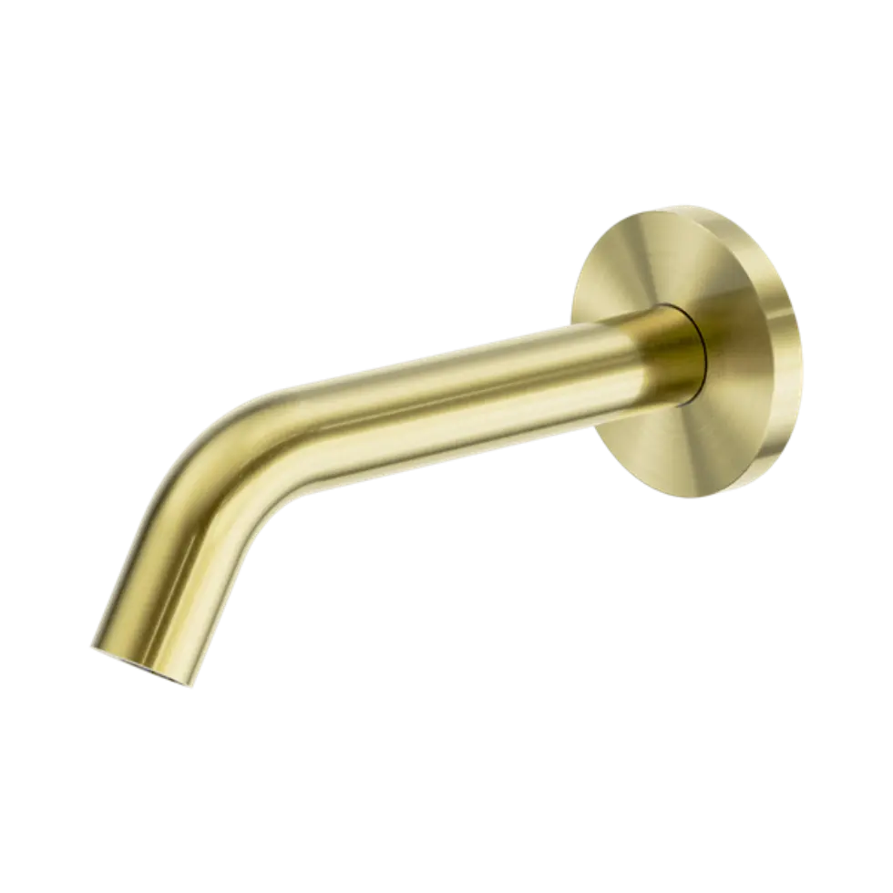 Mecca Wall-Mounted Sensor Tap with 80mm Wall Plate Brushed Gold