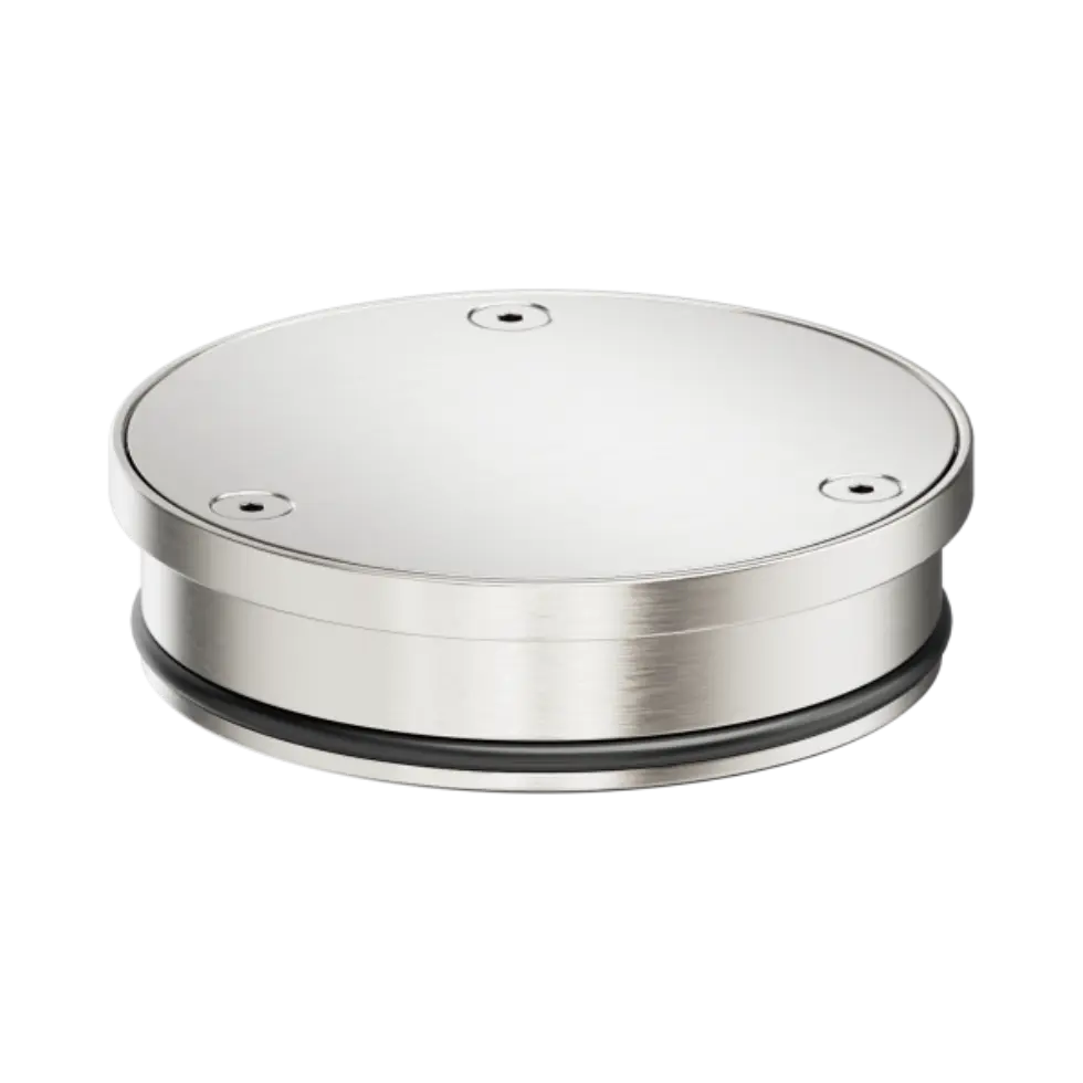 316L Stainless Round Clear Out 100mm Outlet Brushed Nickel