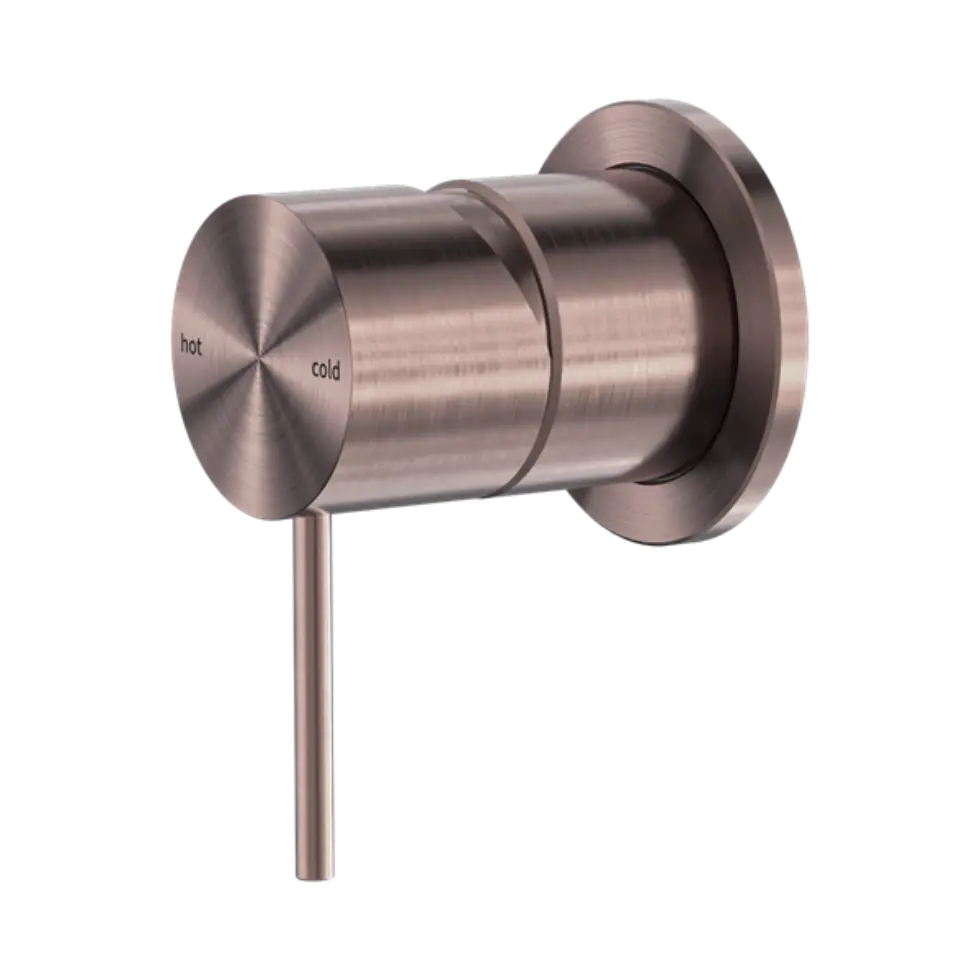Mecca Shower Mixer 60mm Plate Brushed Bronze