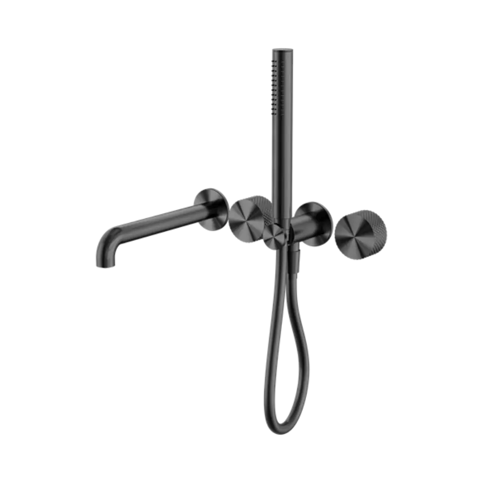 Opal Progressive Shower System Separate Plate With Spout 230mm Graphite