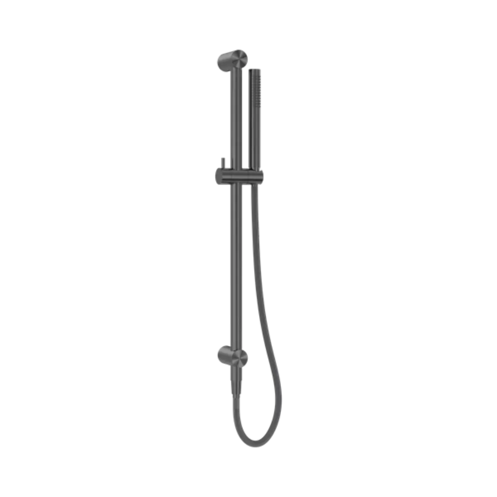Zen SS316L Shower Rail With Outdoor Shower Hose Graphite