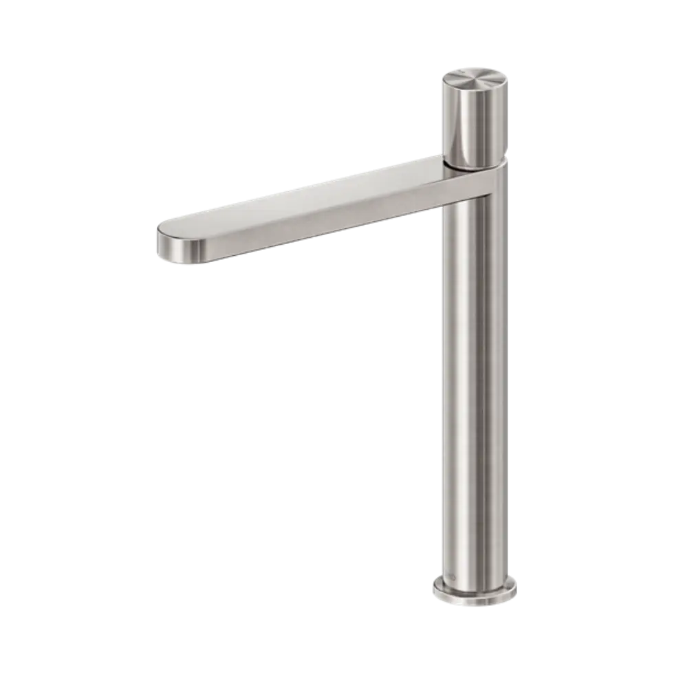 Pure SS316L Tall Basin Mixer Brushed Nickel