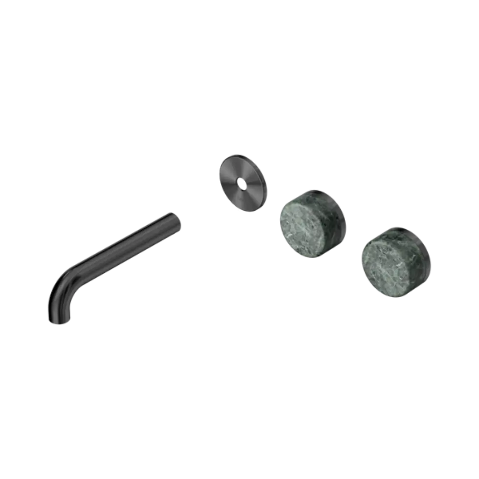 Serenity Wall Basin Set 160mm Offset Spout With Verde Alpi Handle Trim ...