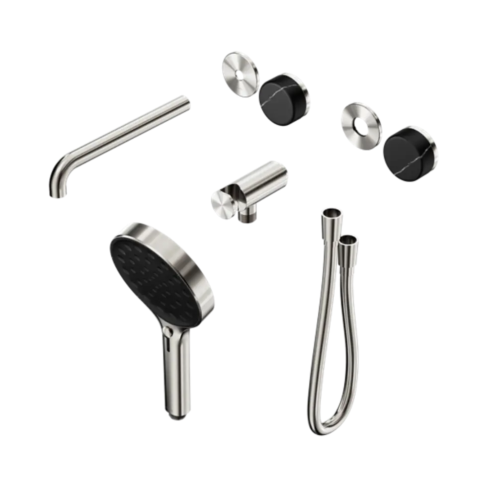 Serenity Progressive Shower System With Spout With Marquina Black ...