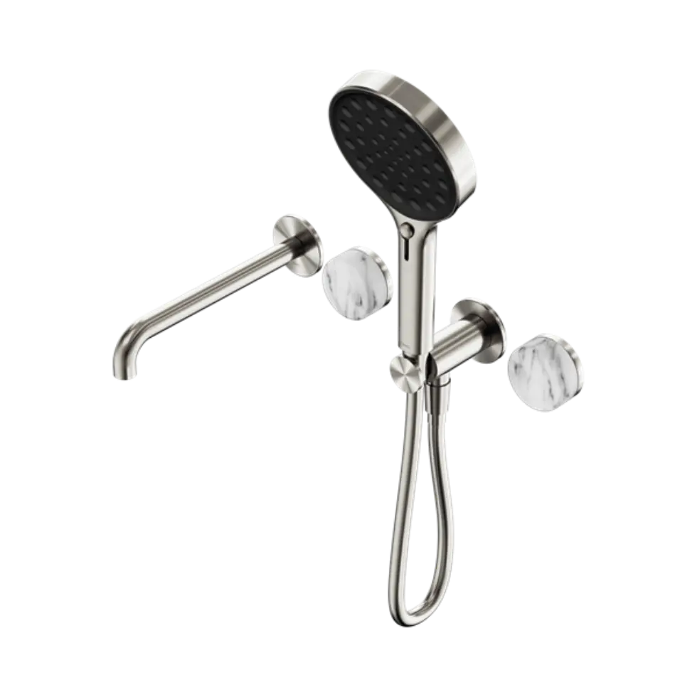 Serenity Progressive Shower System With Spout With Arabescato Corchia ...