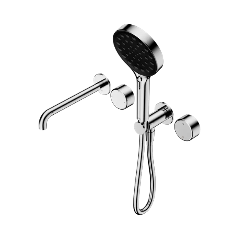 Serenity Progressive Shower System With Spout With Metal Handle And ...