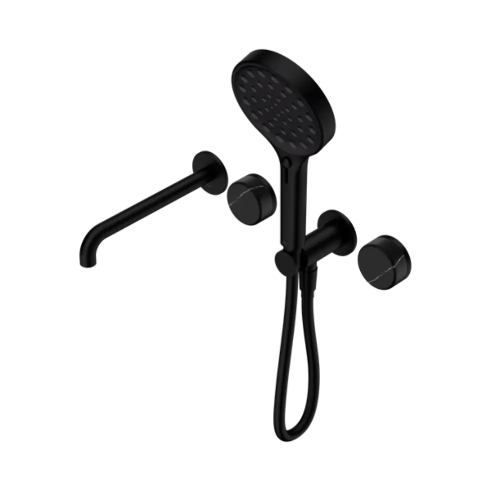 Serenity Progressive Shower System With Spout With Marquina Black ...