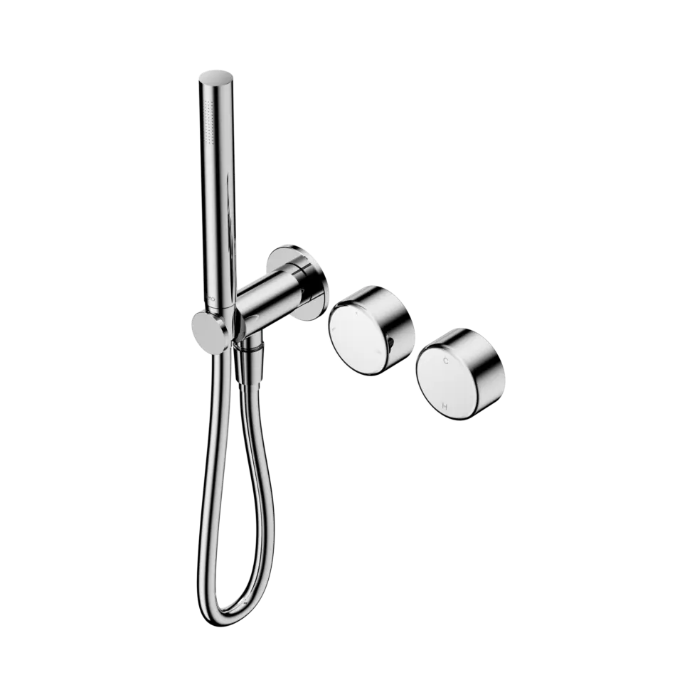 Serenity Progressive Shower System With Metal Handle And Slim Shower Chrome