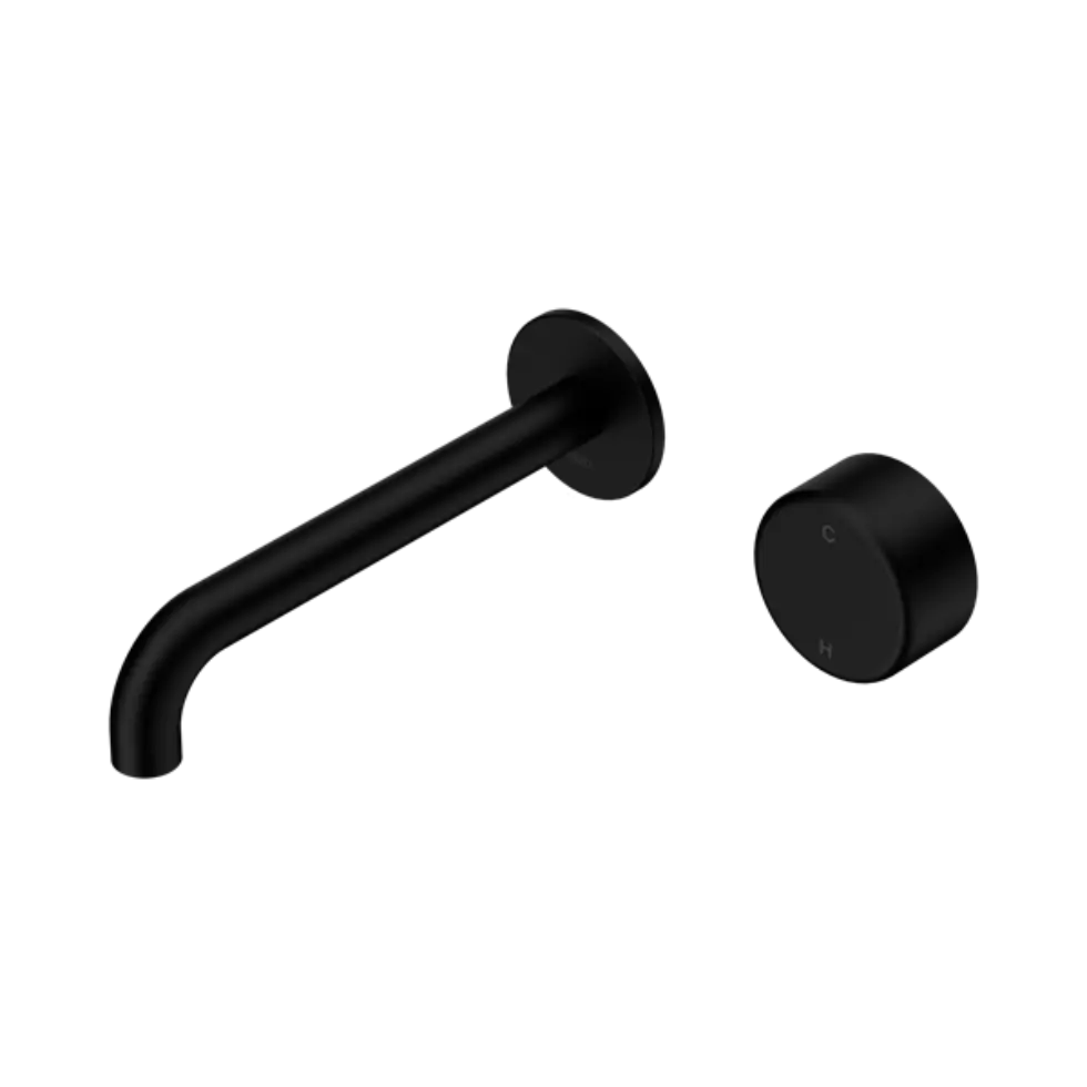 Serenity Progressive Wall Basin Mixer 185mm Spout With Metal Handle ...