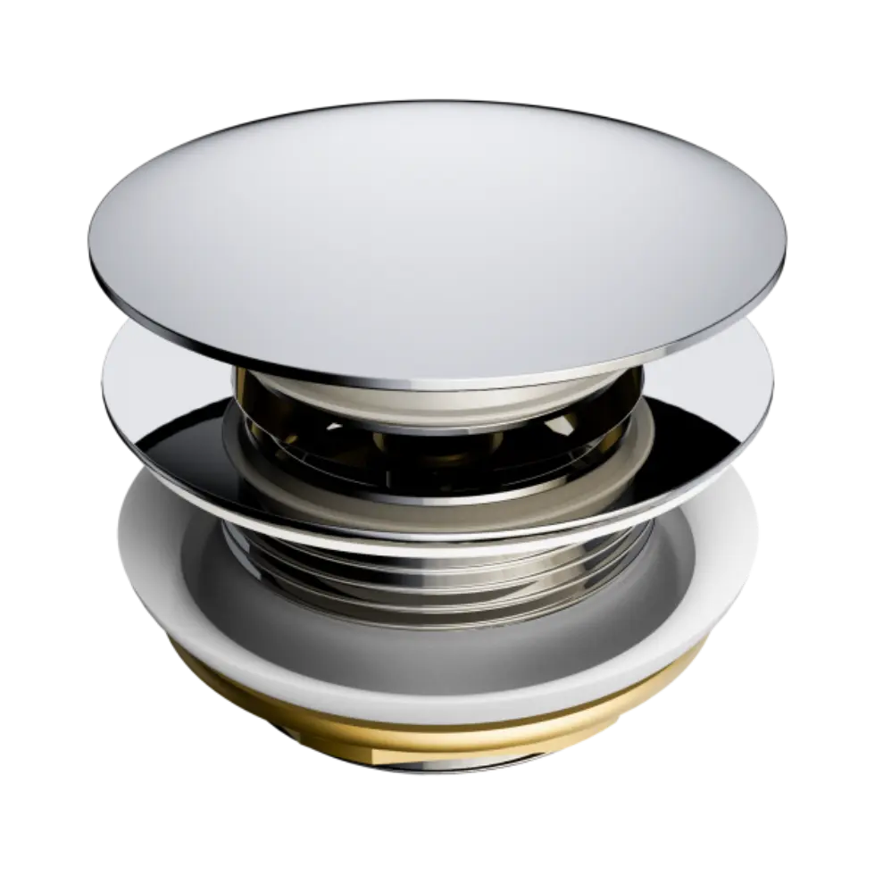 Short Pop Up Bath Waste 40mm Chrome