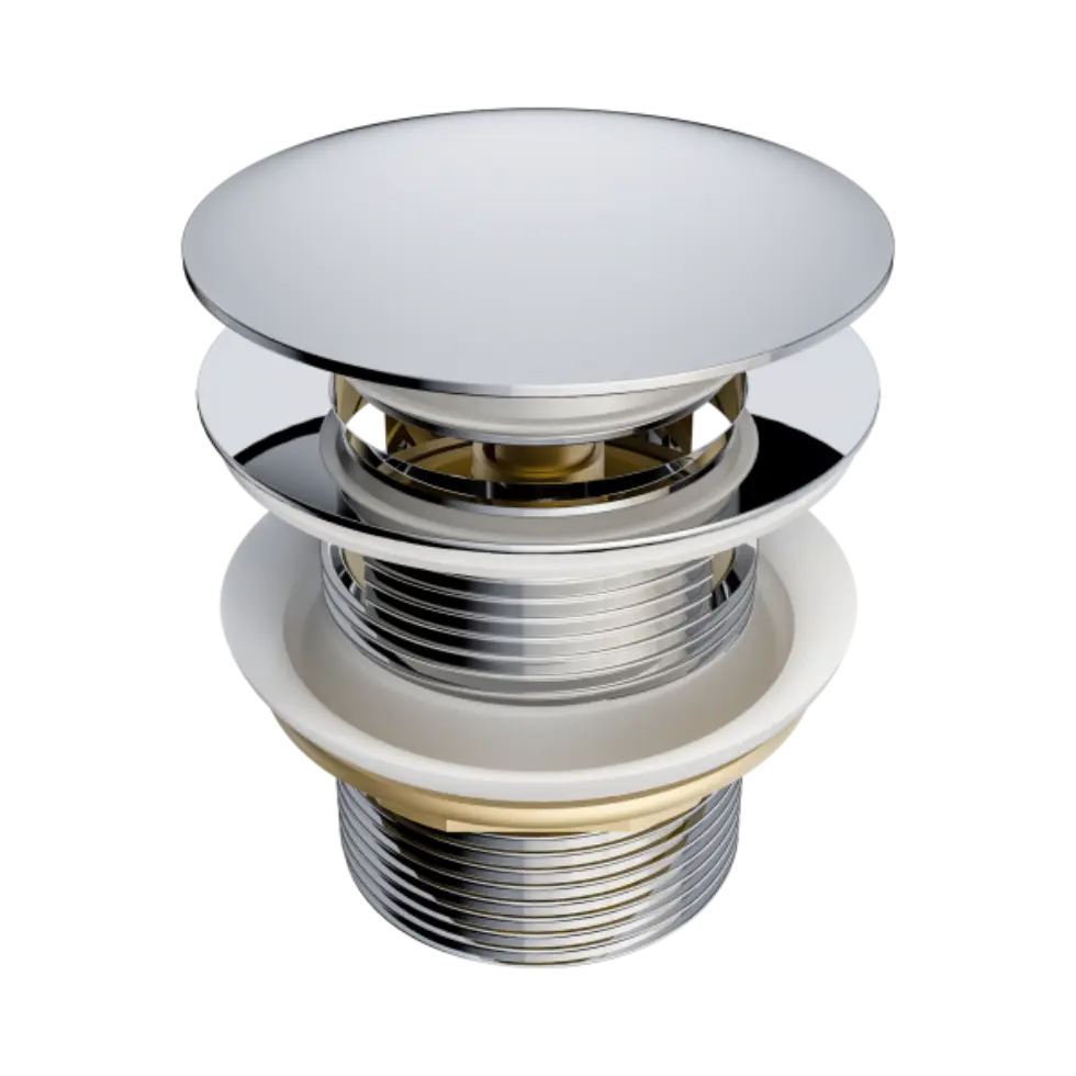 Pop Up Bath Waste 40mm With Overflow Chrome