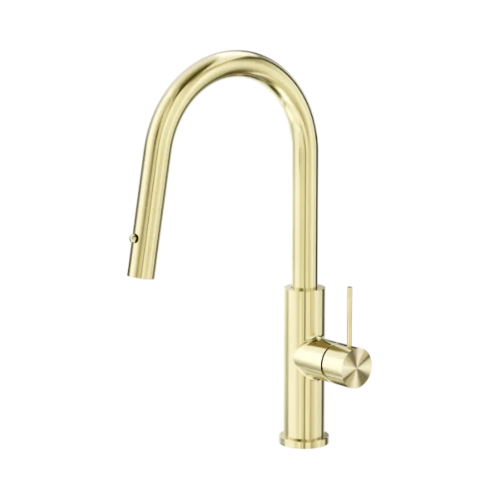Mecca Smart Sensor Pull Out Kitchen Mixer Brushed Gold