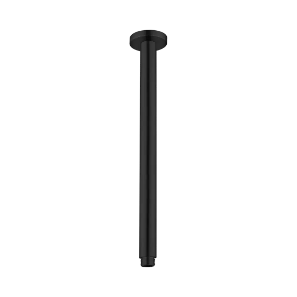 Round Ceiling Arm 300mm Length Matte Black