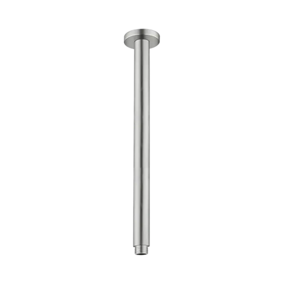 Round Ceiling Arm 300mm Length Brushed Nickel