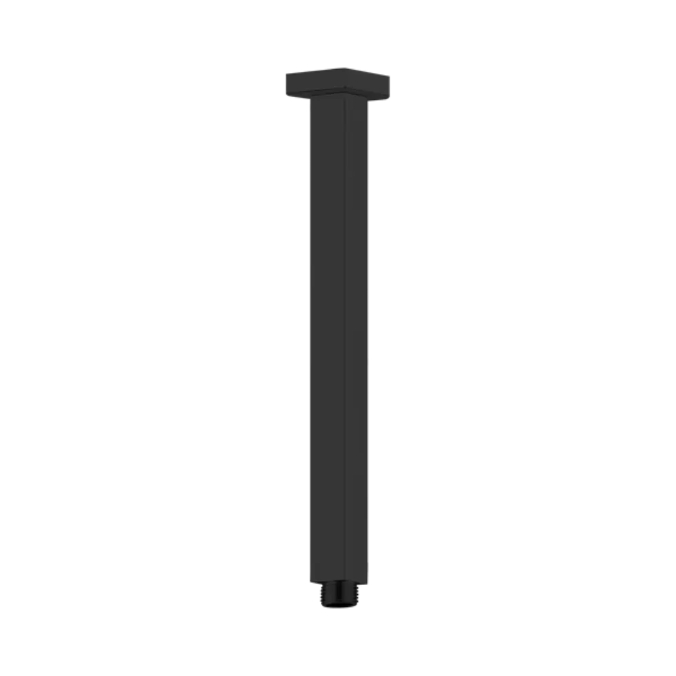 Square Ceiling Arm 300mm Length Matte Black