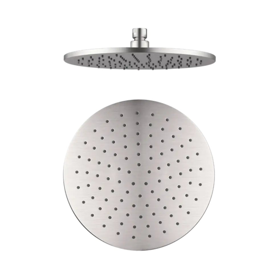250mm Round Shower Head Brushed Nickel