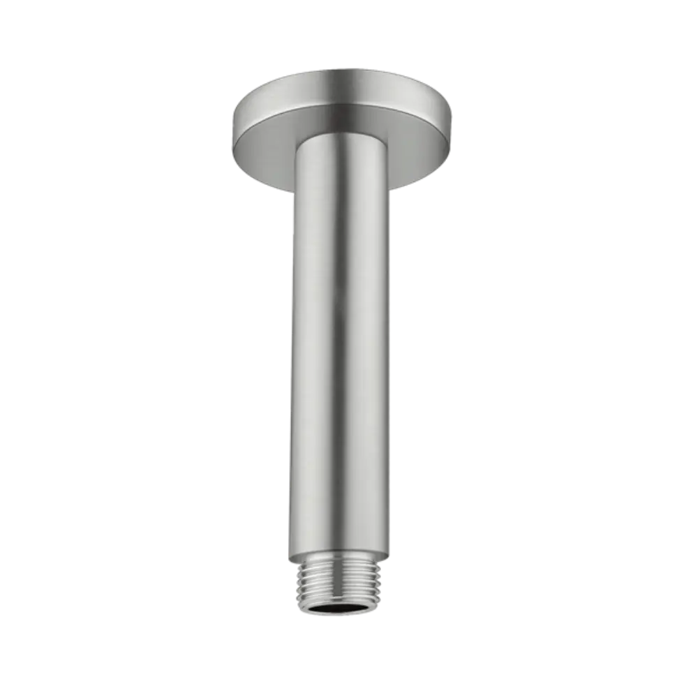 Round Ceiling Arm 100mm Length Brushed Nickel