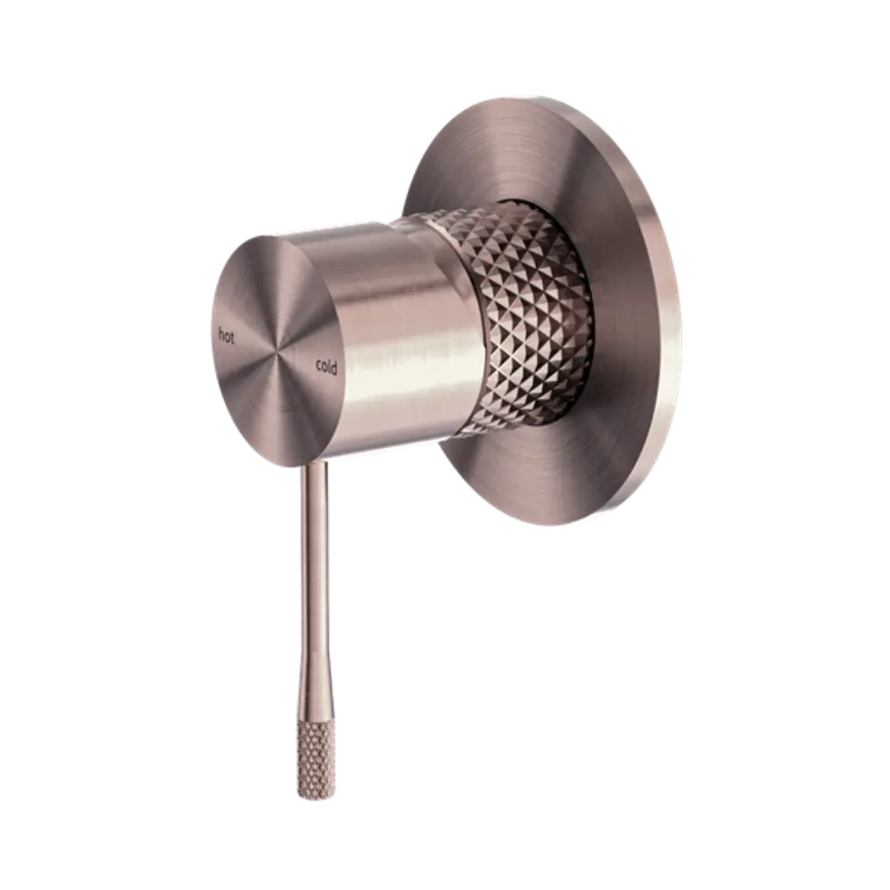 Opal Shower Mixer 80mm Plate Brushed Bronze