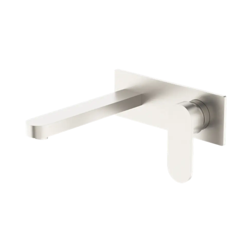 Ecco Wall Basin Mixer Brushed Nickel