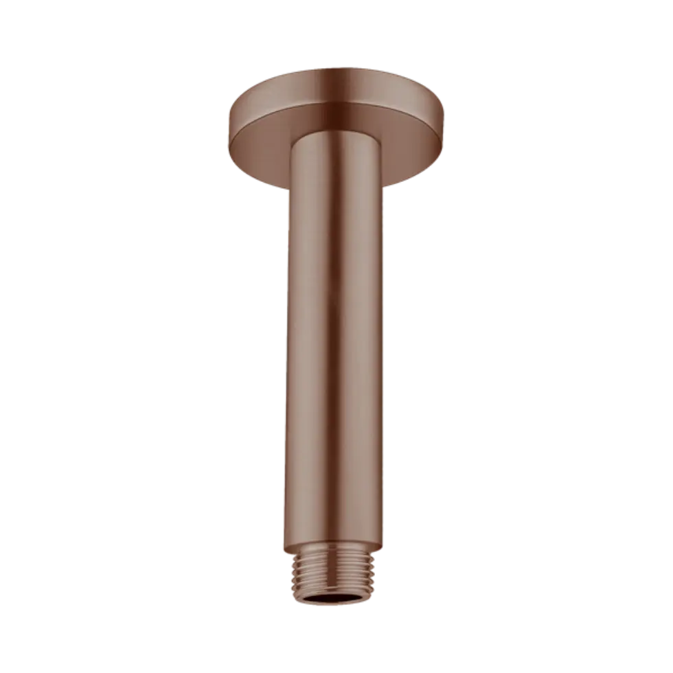Round Ceiling Arm 150mm Length Brushed Bronze