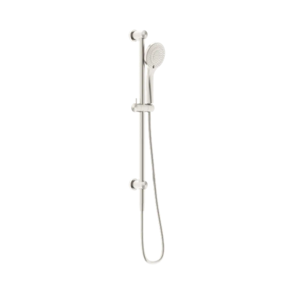 Mecca Shower Rail With Air Shower Brushed Nickel