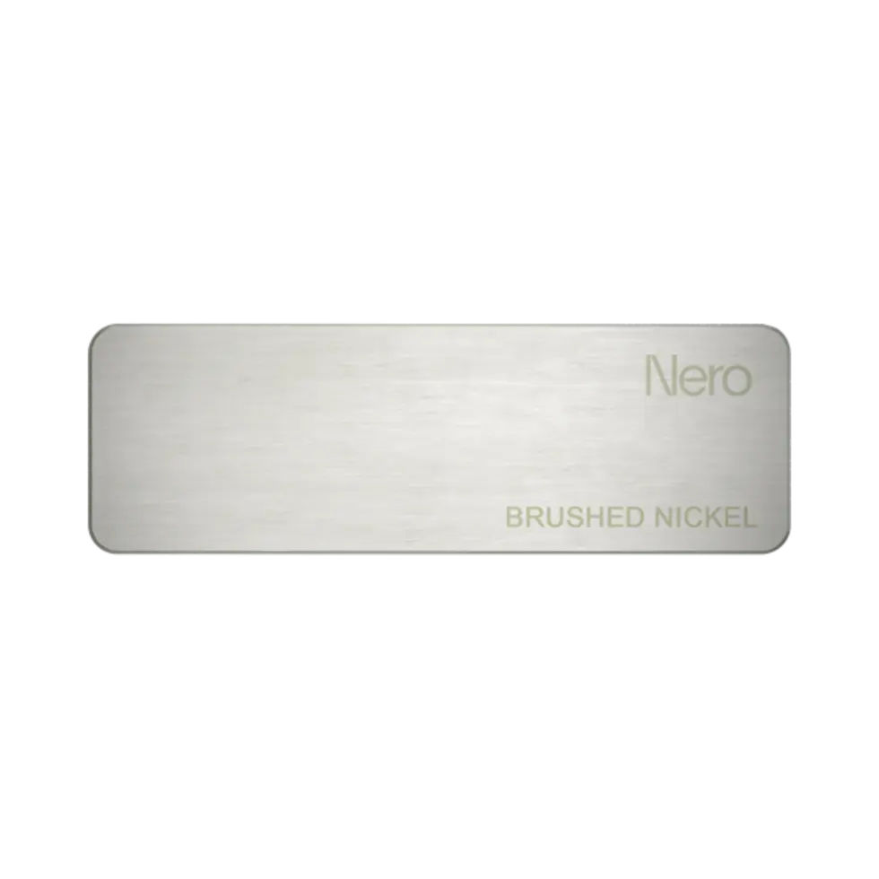 Brushed Nickel Colour Sample Plate