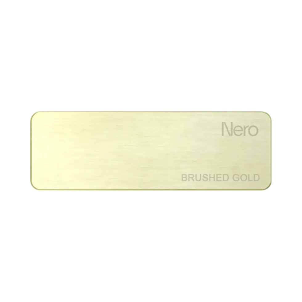 Brushed Gold Colour Sample Plate