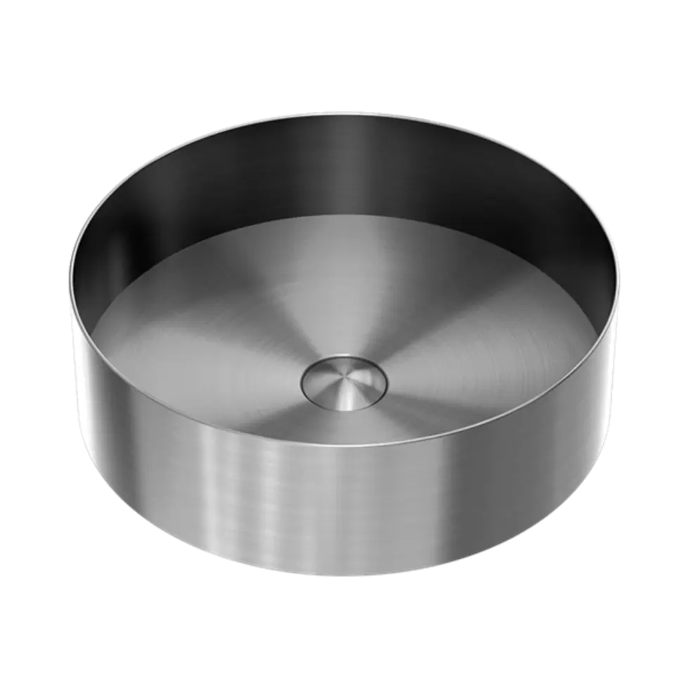 Opal Round 400mm Stainless Steel Basin Graphite