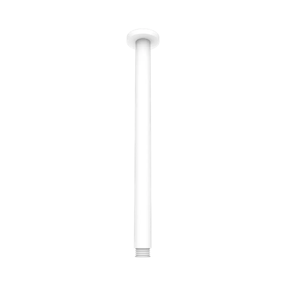 Round Ceiling Arm 300mm Length Matte White