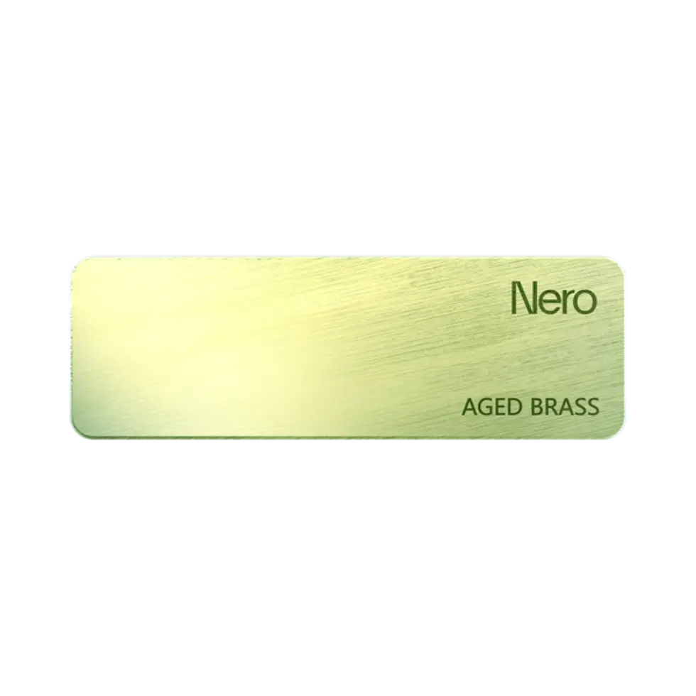 Aged Brass Colour Sample Plate